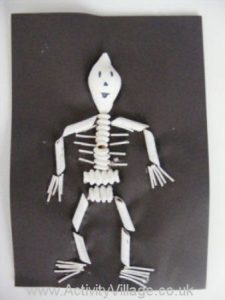 22 Simple DIY Skeleton Crafts For Kids - Cool Kids Crafts