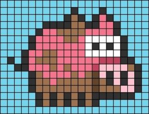 21 Beginner Friendly Pig Perler Beads Patterns - Cool Kids Crafts