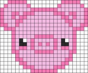 21 Beginner Friendly Pig Perler Beads Patterns - Cool Kids Crafts