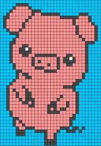 21 Beginner Friendly Pig Perler Beads Patterns - Cool Kids Crafts