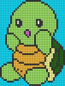 25 Simple Turtle Perler Beads for Kids - Cool Kids Crafts