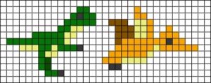 29 Friendly Dinosaur Perler Bead Patterns - Cool Kids Crafts