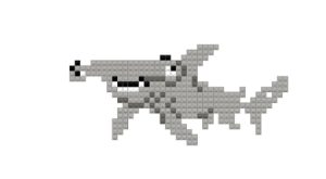 26 Not-So-Terrifying Perler Bead Shark Patterns - Cool Kids Crafts