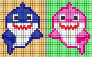 26 Not-So-Terrifying Perler Bead Shark Patterns - Cool Kids Crafts