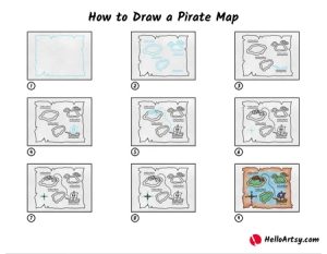 27 Easy Pirate Drawings for Children - Cool Kids Crafts