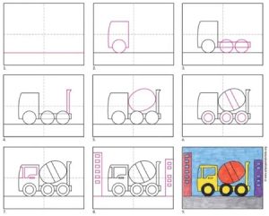 23 Easy Drawings of Trucks for Kids - Cool Kids Crafts