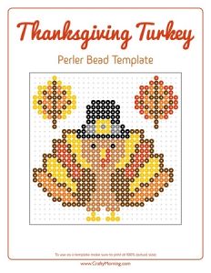 26 Thanksgiving Perler Bead Patterns to Craft - Cool Kids Crafts