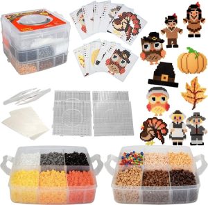 26 Thanksgiving Perler Bead Patterns to Craft - Cool Kids Crafts