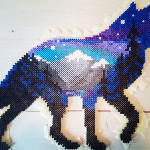 26 of the Mightiest Wolf Perler Bead Patterns - Cool Kids Crafts