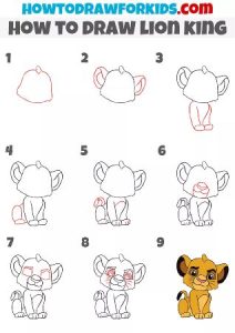18 Easy Lion King Drawings Anyone Can Draw - Cool Kids Crafts