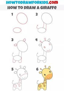 21 Easy Drawings of Giraffes for Kids - Cool Kids Crafts