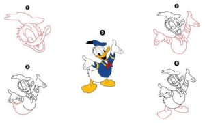 23 Fantastic Donald Duck Drawings - Cool Kids Crafts