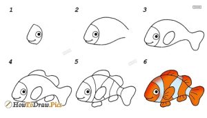 22 Easy Finding Nemo Character Drawings - Cool Kids Crafts