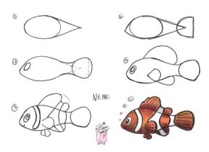 22 Easy Finding Nemo Character Drawings - Cool Kids Crafts