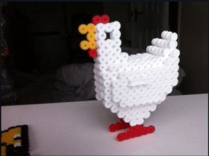 20 Cute Chicken Perler Beads to Craft - Cool Kids Crafts
