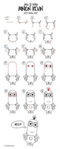 21 Cutest Minion Drawings for the Little Ones - Cool Kids Crafts