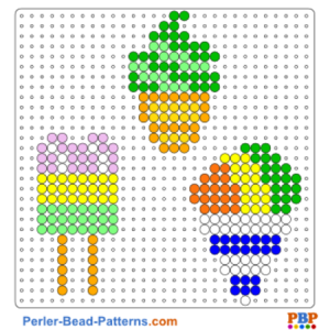 20 Ice Cream Perler Beads Perfect for Summer - Cool Kids Crafts