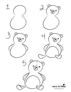 20 Easy Bear Drawings You Can Follow - Cool Kids Crafts