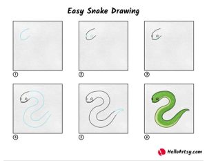 18 Easy and Striking Drawings of Snakes - Cool Kids Crafts