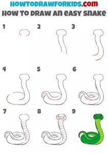 18 Easy and Striking Drawings of Snakes - Cool Kids Crafts