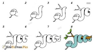 18 Easy and Striking Drawings of Snakes - Cool Kids Crafts