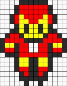 25 Invincible Iron Man Perler Beads - Cool Kids Crafts