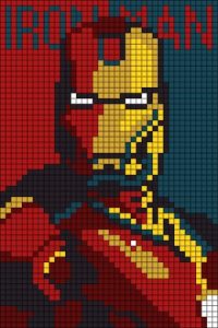 25 Invincible Iron Man Perler Beads - Cool Kids Crafts