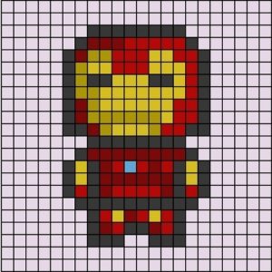 25 Invincible Iron Man Perler Beads - Cool Kids Crafts