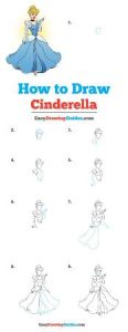 24 Magnificent Cinderella Drawings for Kids - Cool Kids Crafts