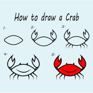 24 Crab Drawings for a Crabtastic Adventure - Cool Kids Crafts
