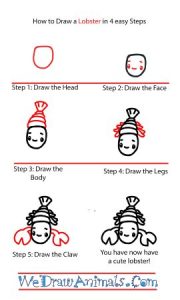 22 Lavish Lobster Drawings Anyone Can Draw - Cool Kids Crafts