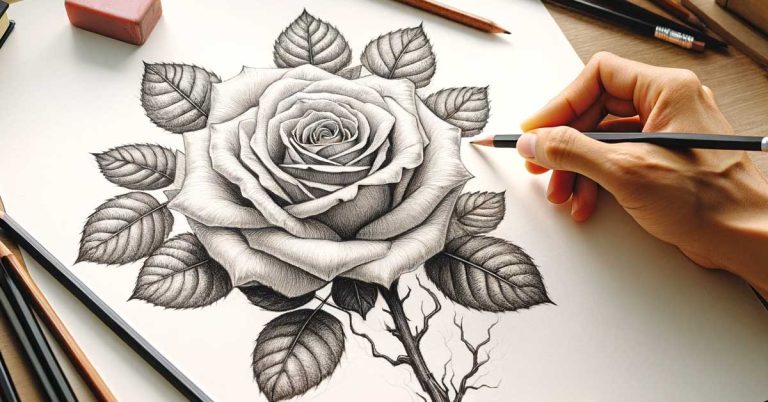 19 Easy Rose Drawings for Your One True Love - Cool Kids Crafts
