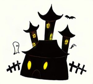 20 Easy Drawings of Haunted Houses You Can't Escape - Cool Kids Crafts