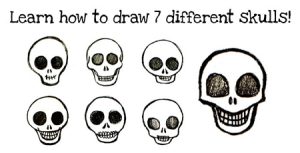 21 Fun and Easy Skeleton Drawings - Cool Kids Crafts