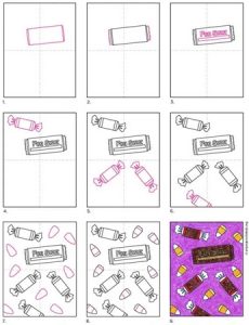21 Easy Candy Drawings Anyone Can Do - Cool Kids Crafts