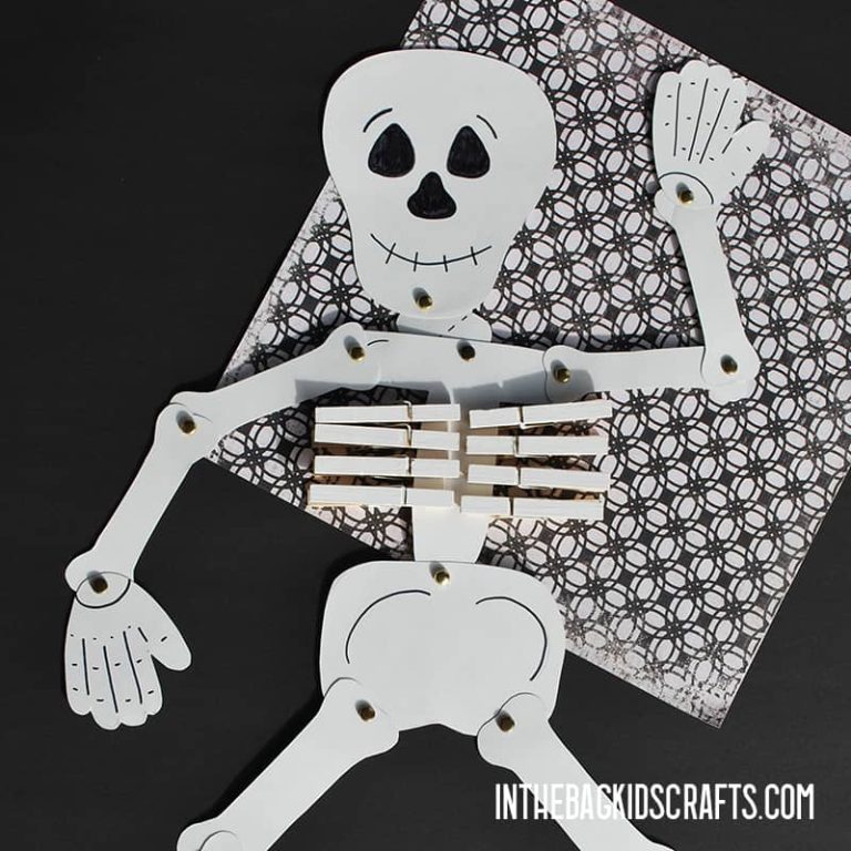 22 Simple DIY Skeleton Crafts For Kids - Cool Kids Crafts