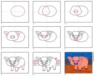 How to Draw a Pig 23 Different Ways - Cool Kids Crafts