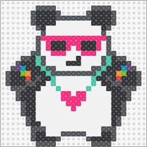 24 Panda Perler Beads Patterns - Cool Kids Crafts