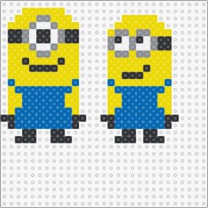 25 Minion Perler Bead Patterns to Impress Gru - Cool Kids Crafts